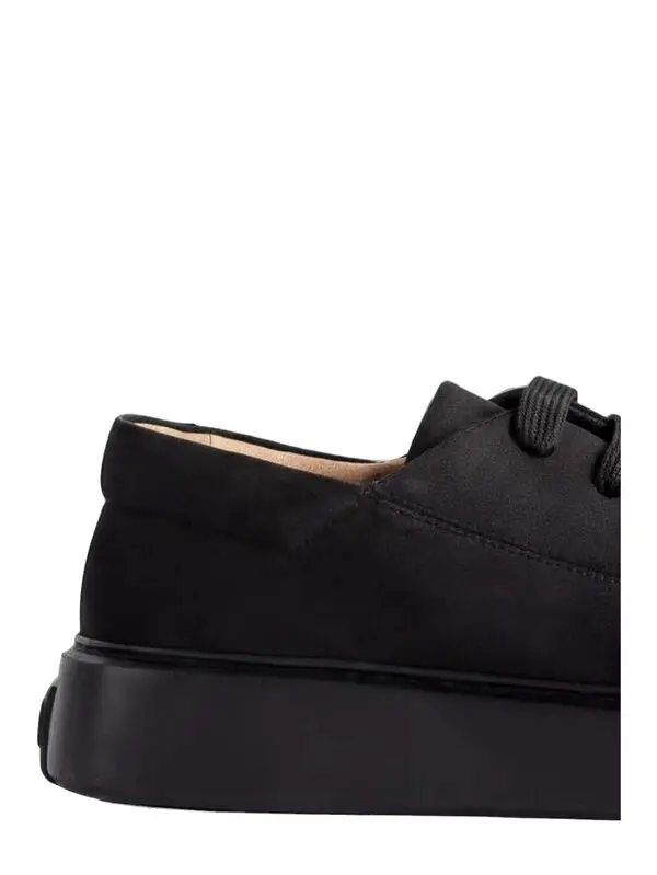 REFERENC Tahoe Grained Nubuck Lace-up Sneakers - Black