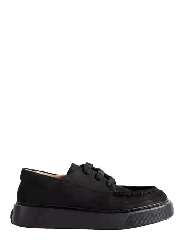 REFERENC Tahoe Grained Nubuck Lace-up Sneakers - Black