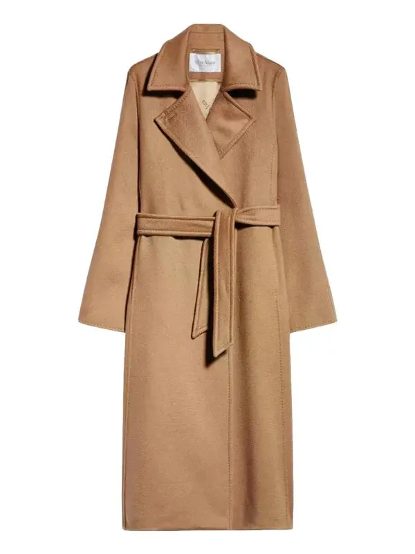Max Mara Manuela Icon Belted Camel-hair Coat - Brown