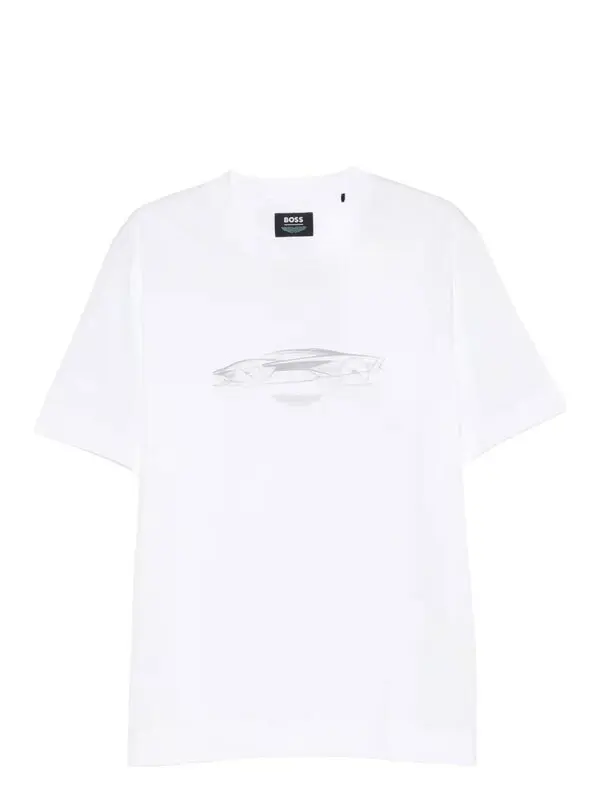 BOSS X Aston Martin C-taut Graphic-print T-shirt - White