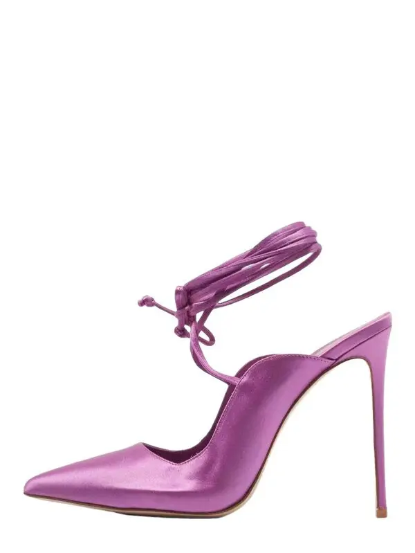 LE SILLA Ivy Ankle-wrap Stiletto Pumps - Purple