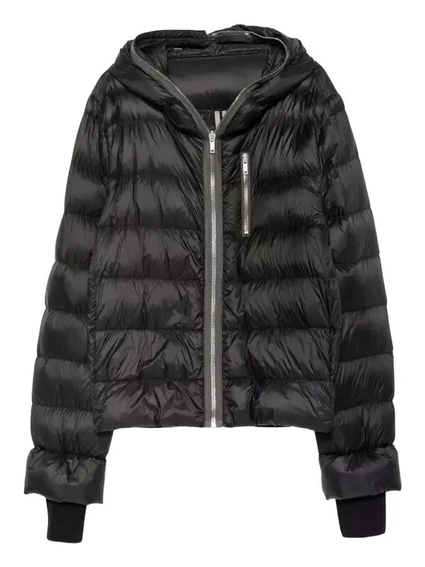 Rick Owens Gimp Hooded Padded Jacket - Black