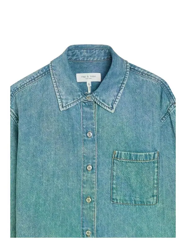 Rag & Bone Button-down Denim Shirt - Blue