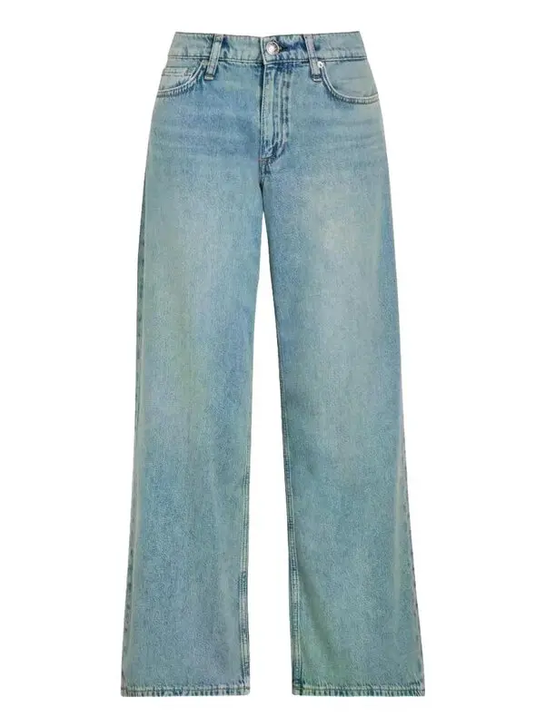 Rag & Bone Button-up Straight-leg Jeans - Blue