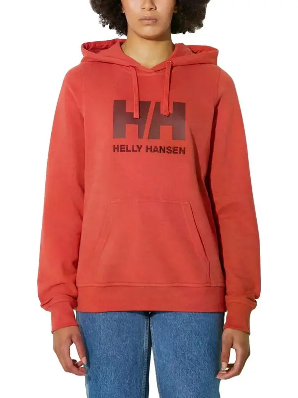 Helly Hansen Logo Print Hoodie - Red