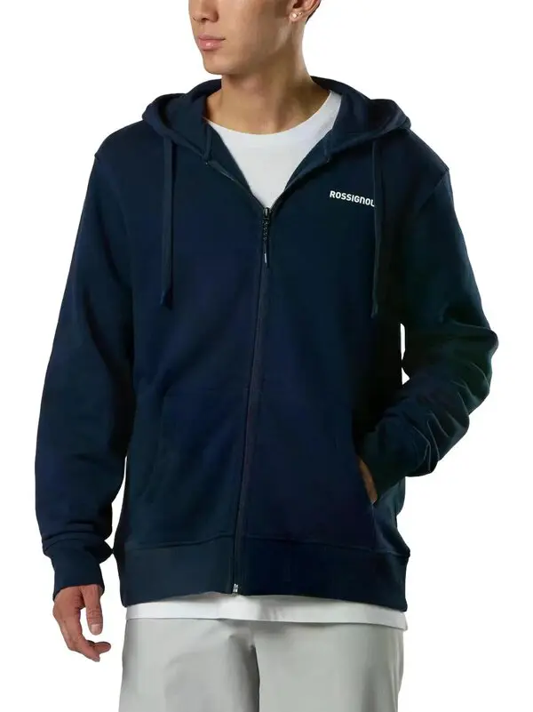 Rossignol Logo-print Zip-up Hoodie - Blue