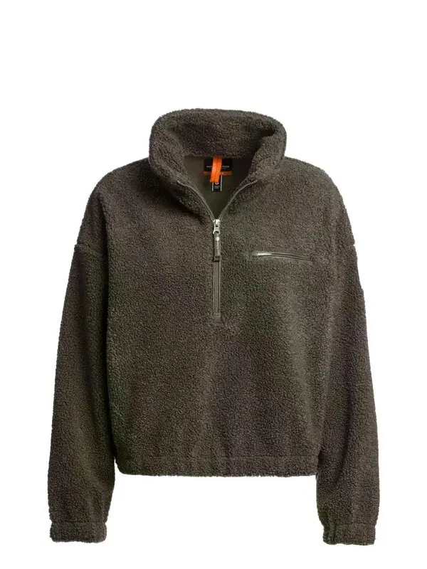 PARAJUMPERS Fleece Half-zip Hoodie - Green