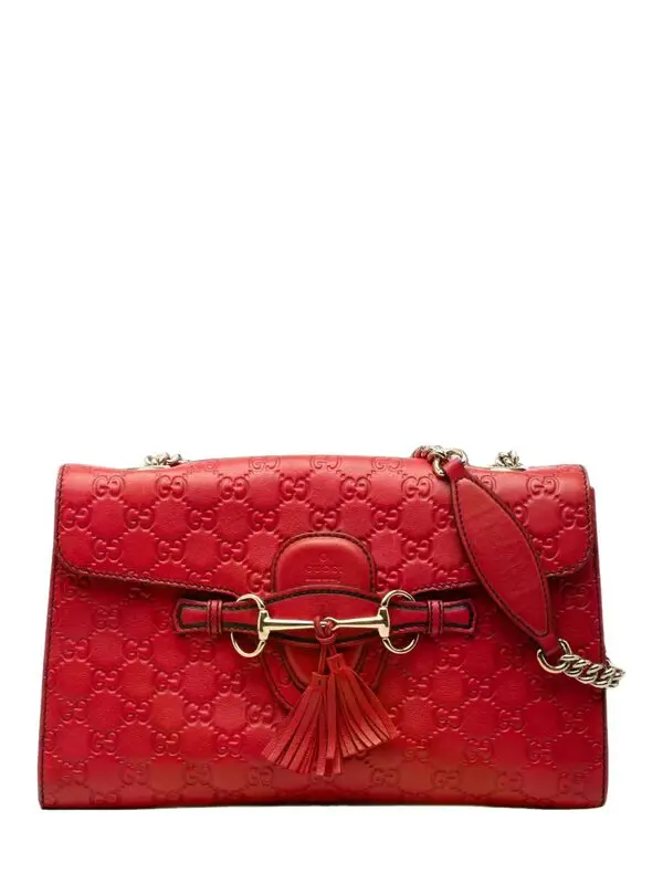 Gucci Emily Shoulder Bag - Red