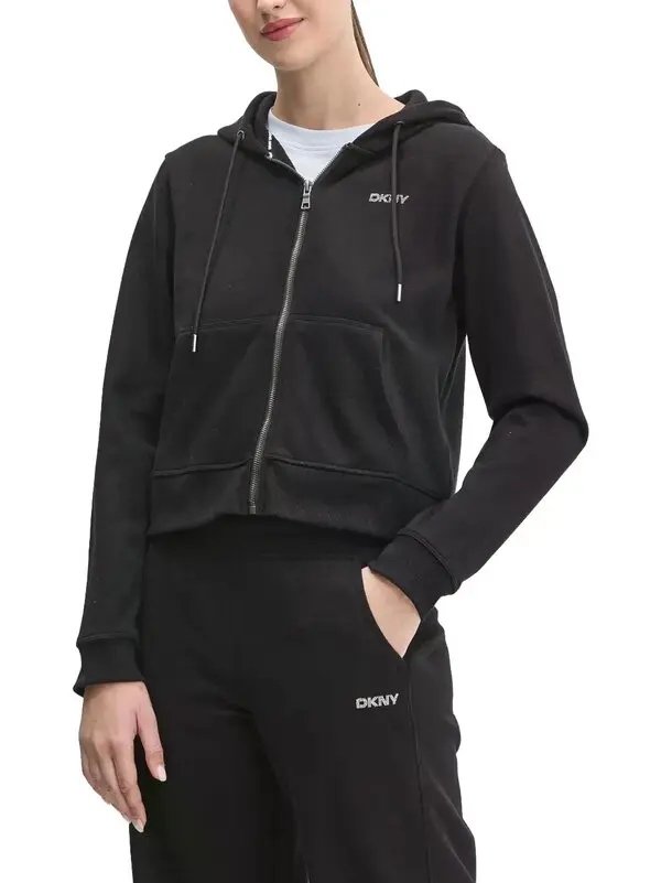 Dkny Zip Hoodie - Black