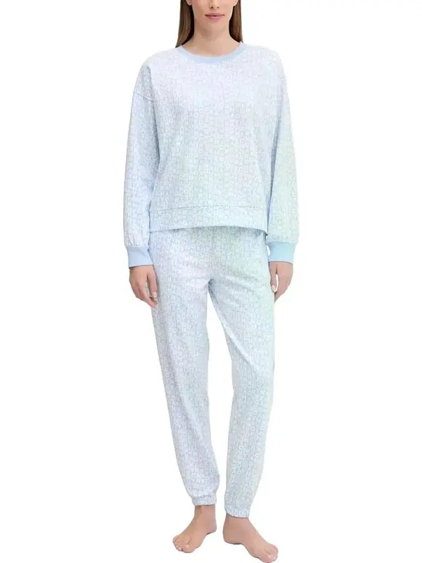 Dkny Logo-print Drawstring Track Pants - Blue