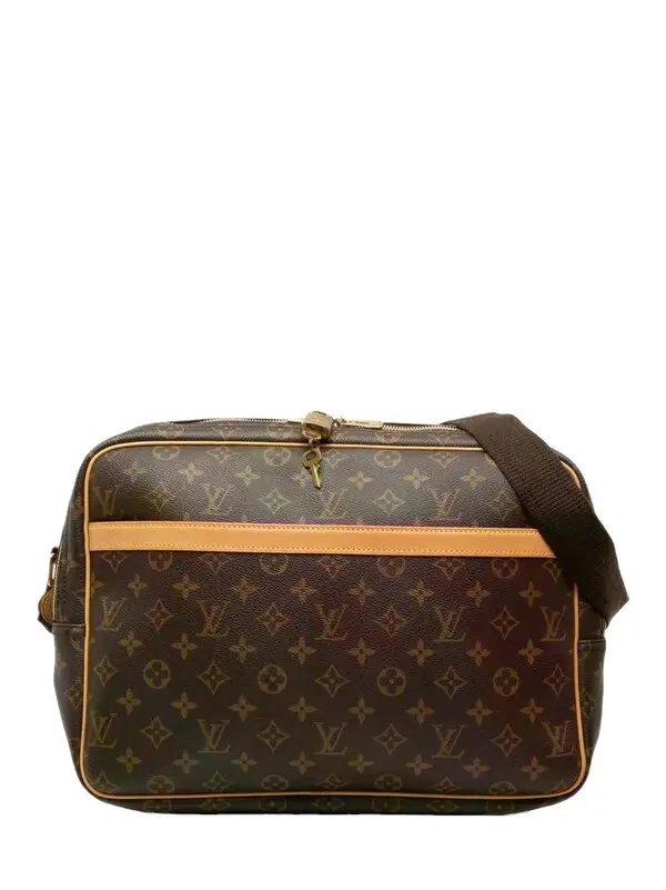LOUIS VUITTON Monogram Reporter Gm Crossbody Bag - Brown
