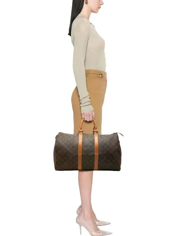 LOUIS VUITTON 20th Century Monogram Keepall 45 Travel Bag - Brown