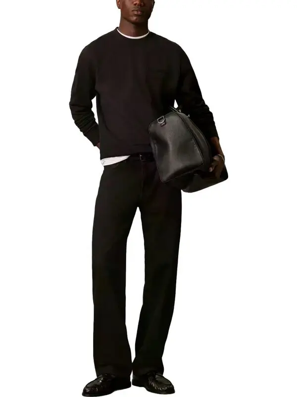 Calvin Klein Logo-embroidered Sweatshirt - Black