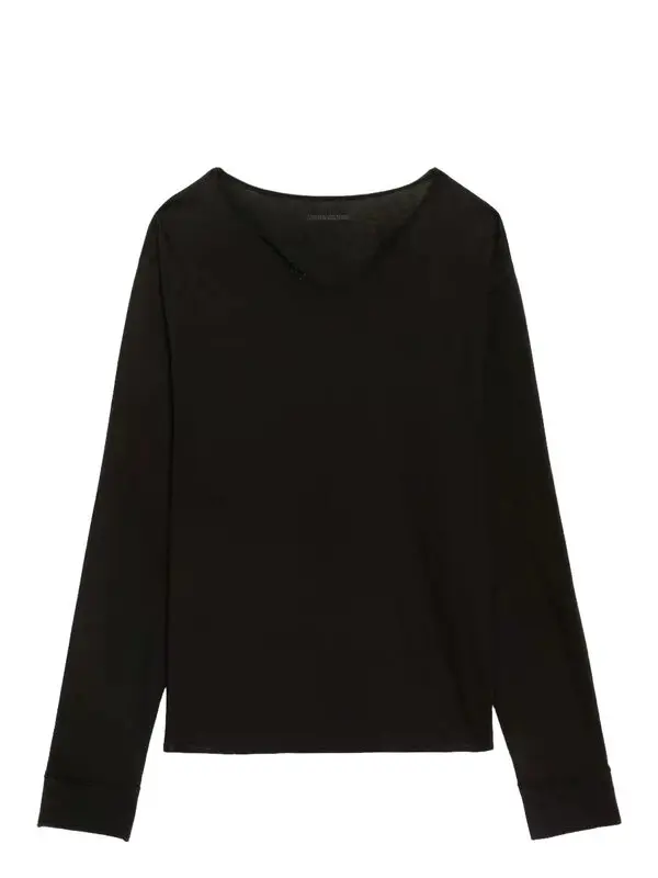 Zadig&Voltaire Logo-print Long-sleeve T-shirt - Black