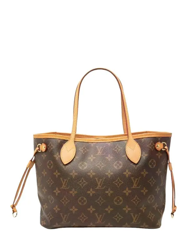 LOUIS VUITTON 2014 Monogram Neverfull Pm Tote Bag - Brown