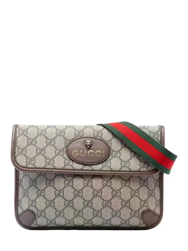 Gucci 2016-2026 Gg Supreme Web Neo Vintage Belt Bag - Neutrals