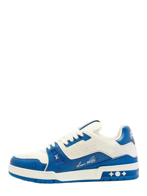 LOUIS VUITTON Trainer Monogram Sneakers - White