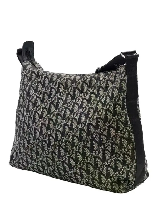 Dior 2002 Diorissimo Trotter Canvas Crossbody Bag - Black