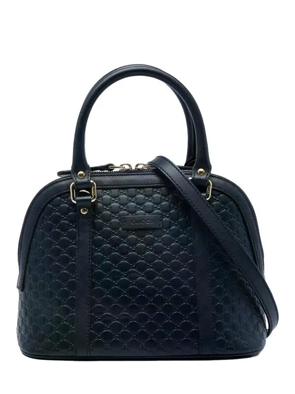 Gucci 2016-2026 Mini Microguccissima Dome Satchel - Blue