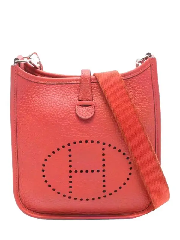 Hermès 2015 Clemence Evelyne I Tpm Crossbody Bag - Red