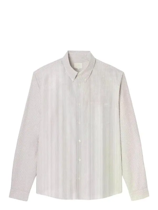 A.p.c. Striped Button-down Shirt - Neutrals