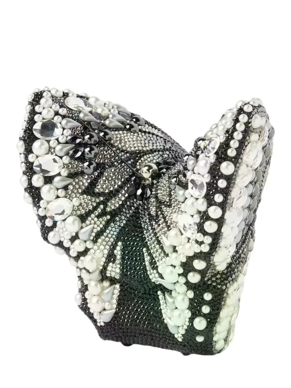 Judith Leiber Butterfly Crystal Embellished Mini Bag - Black