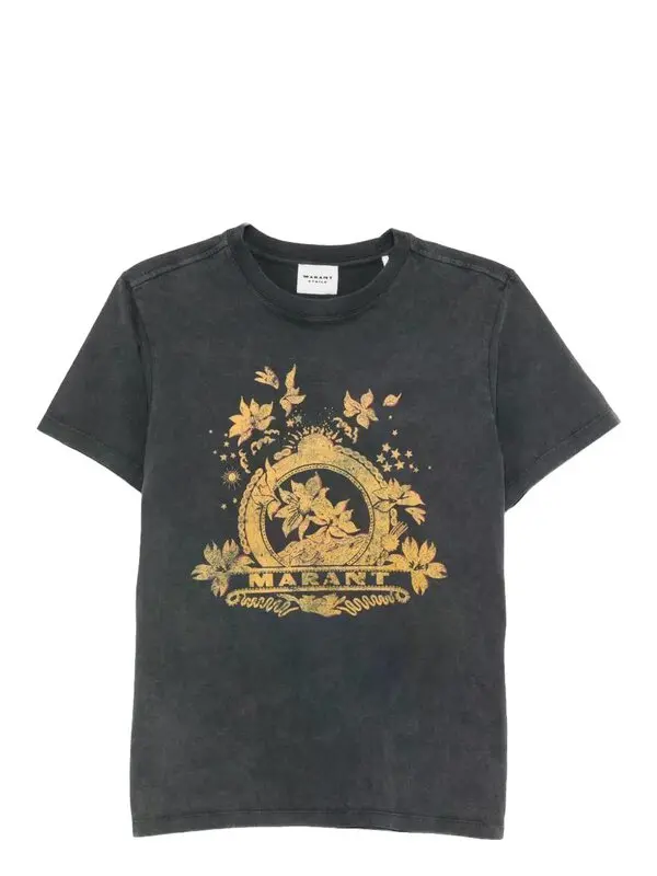 MARANT ETOILE Graphic-print T-shirt - Grey