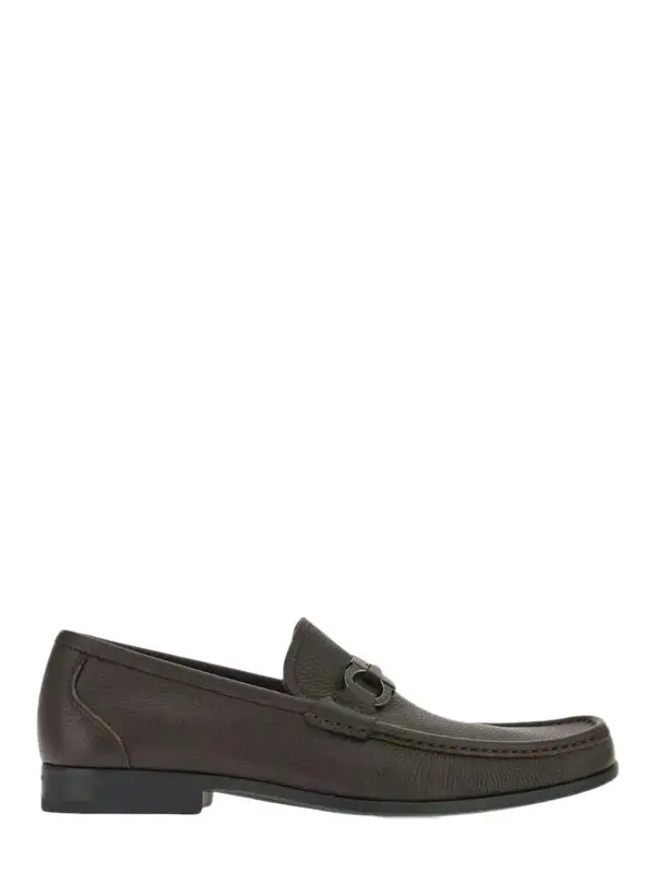 FERRAGAMO Gancini Loafers - Brown