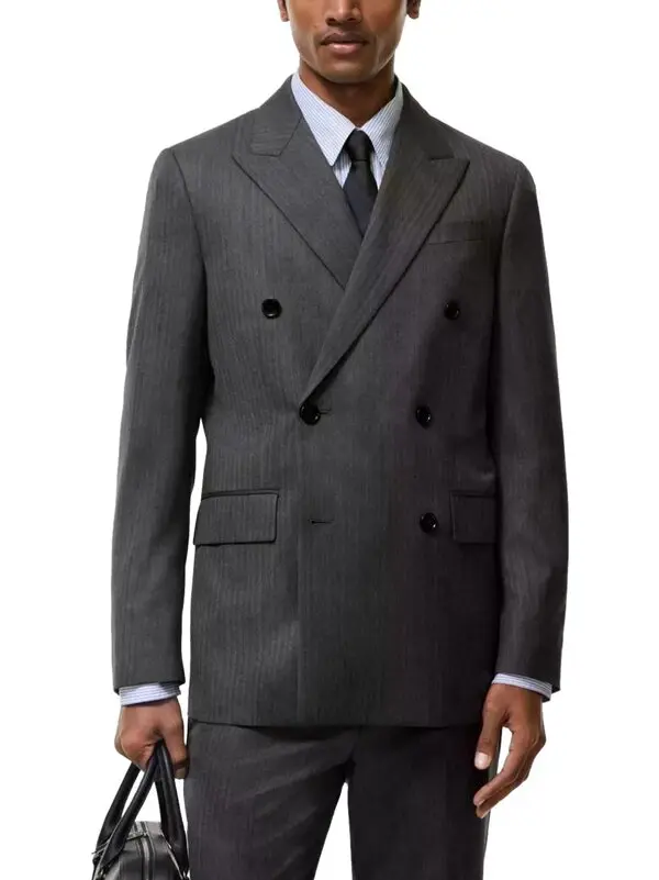 Burberry Double-breasted Blazer - Grey