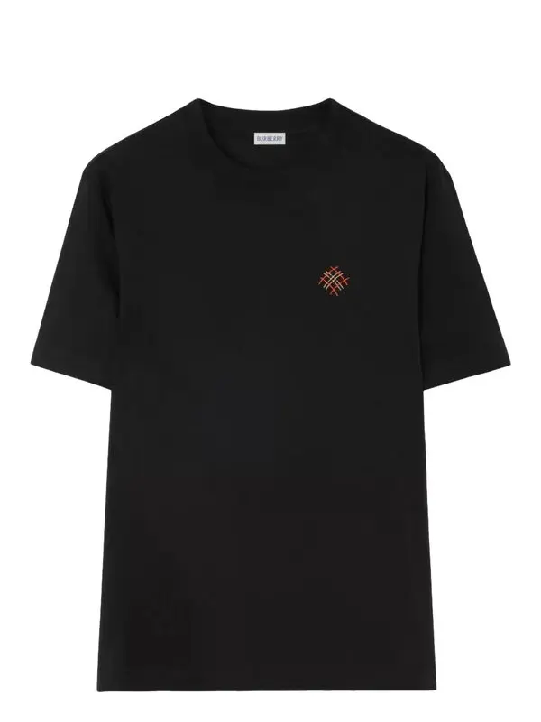 Burberry Logo Cotton T-shirt - Black
