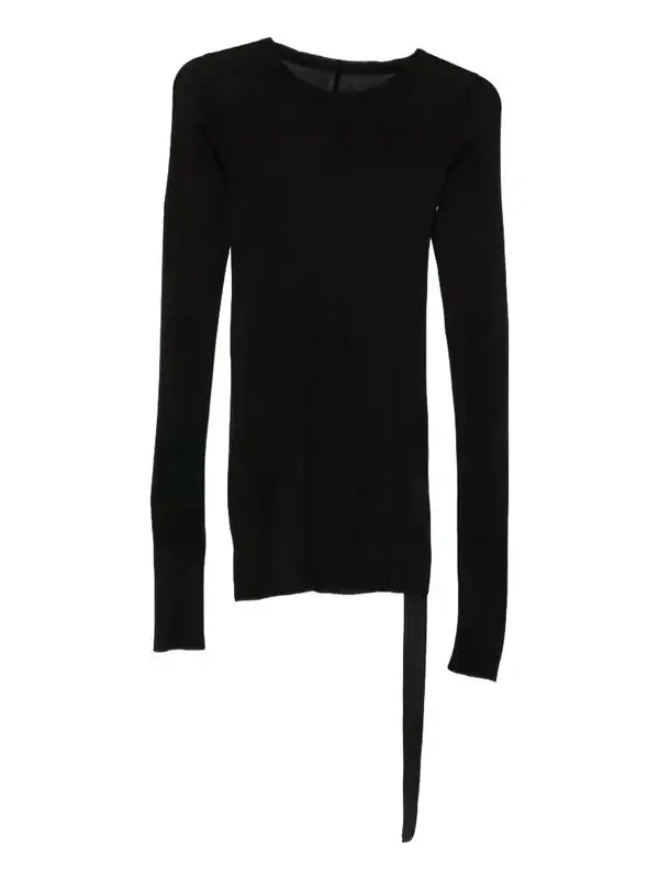 Rick Owens Ruched Long-sleeve Top - Black