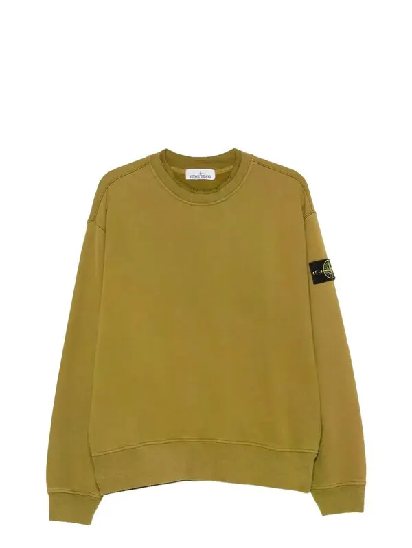 Stone Island Logo-patch Sweatshirt - Green