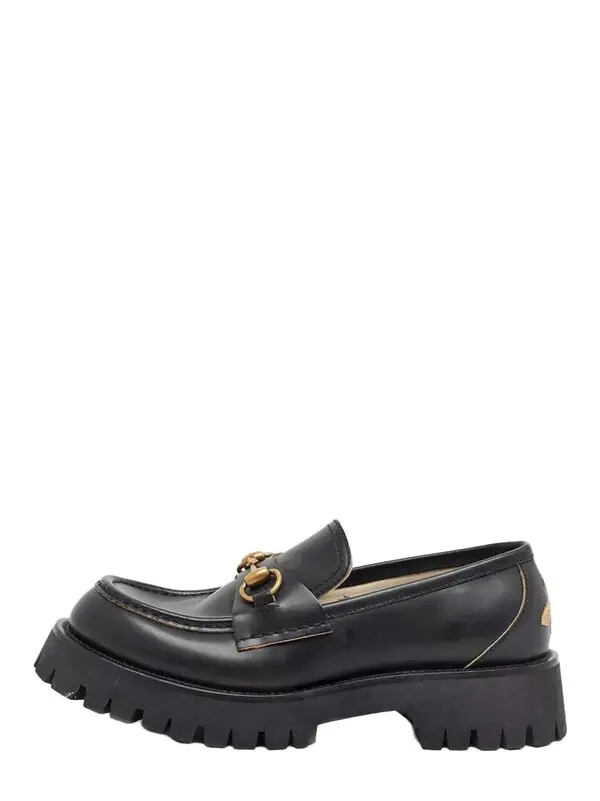 Gucci Horsebit Lug-sole Loafers - Black
