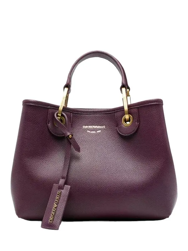 Emporio Armani Logo-print Tote Bag - Purple