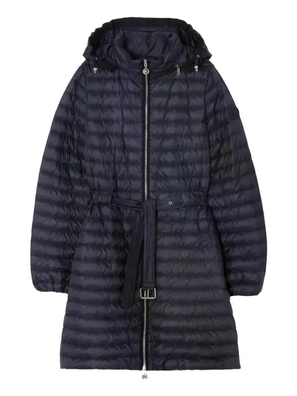 Burberry Nylon Amberley Puffer Coat - Blue