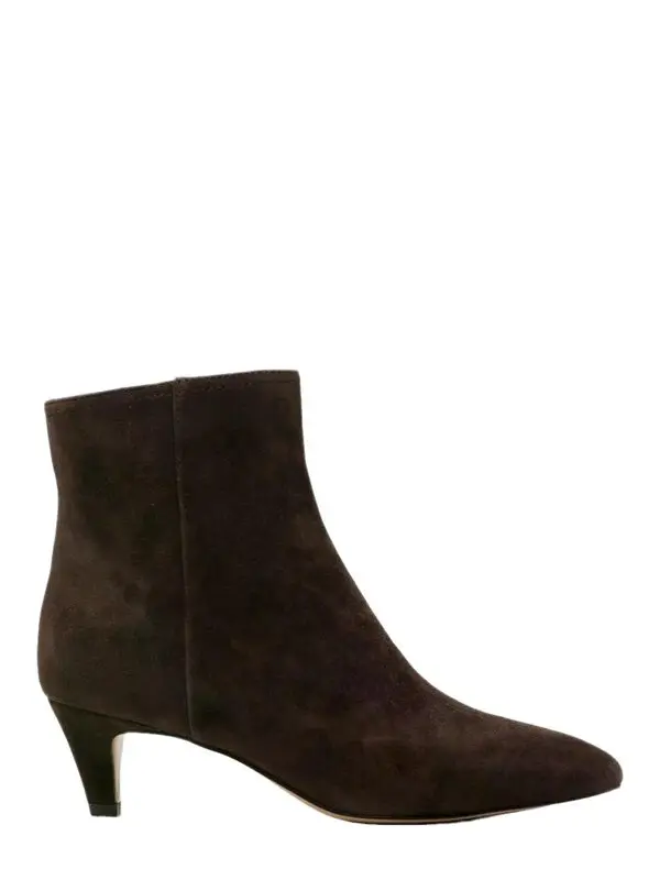 TWINSET Pointed-toe Kitten-heel Ankle Boots - Brown