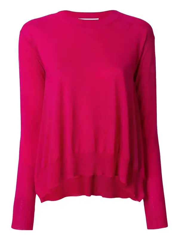 Stella McCartney Curved Hem Sweater - Pink