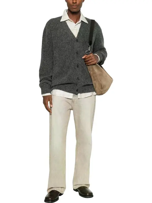 A.p.c. Button-fastening Knitted Cardigan - Grey