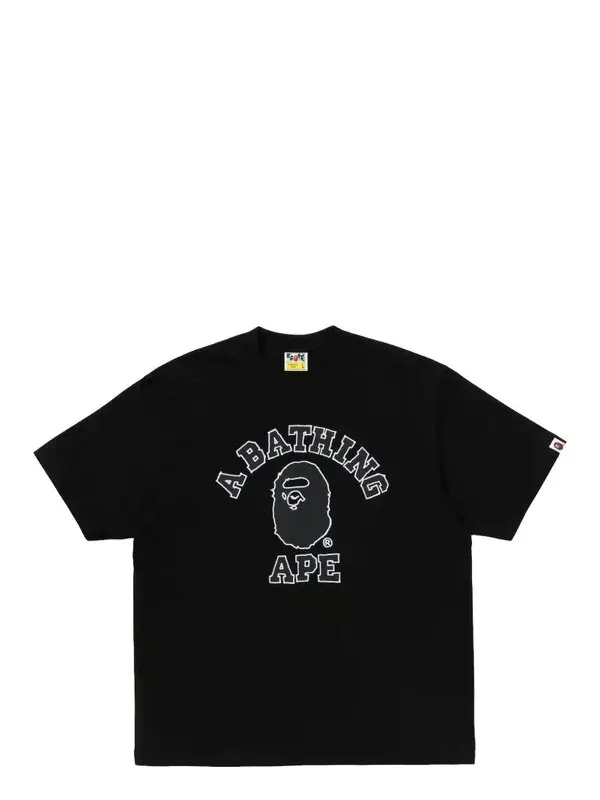 A BATHING APE Logo-print Cotton T-shirt - Black