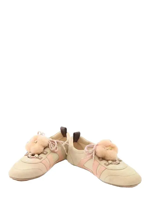 LOUIS VUITTON Suede Low-top Sneakers - Neutrals