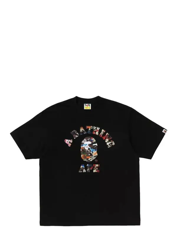 A BATHING APE Hybric Camo College Relaxed-fit T-shirt - Black