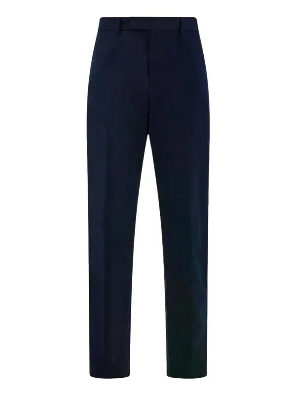 FERRAGAMO Cotton Blend Chinos - Blue