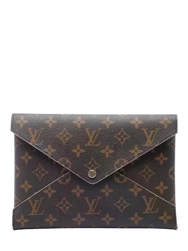 LOUIS VUITTON 2019 Monogram Pochette Kirigami Gm Clutch Bag - Brown