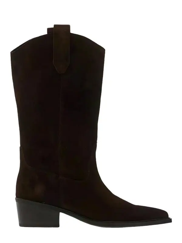 VAGABOND SHOEMAKERS Pointed-toe Western-style Boots - Brown