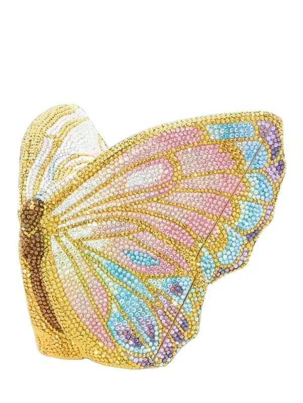 Judith Leiber Serafina Crystal-embellished Butterfly Clutch Bag - Yellow