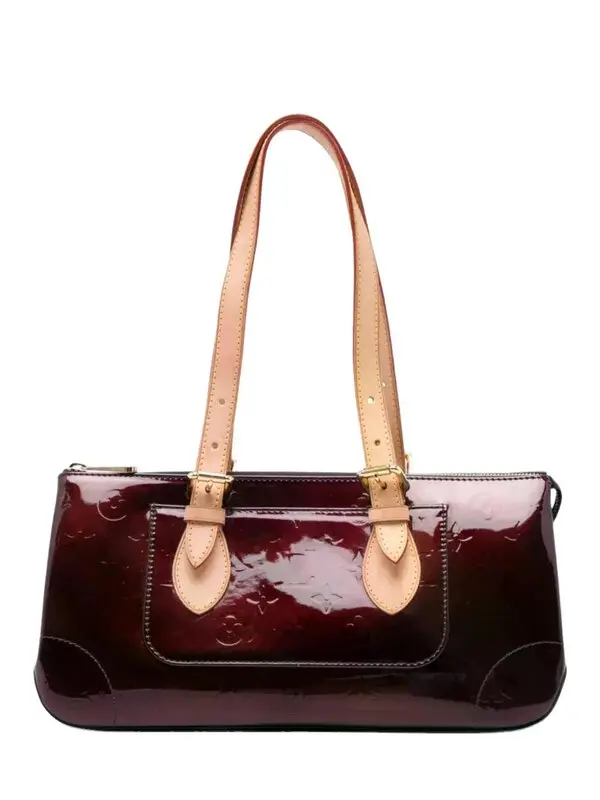 LOUIS VUITTON Monogram Vernis Rosewood Avenue Shoulder Bag - Red