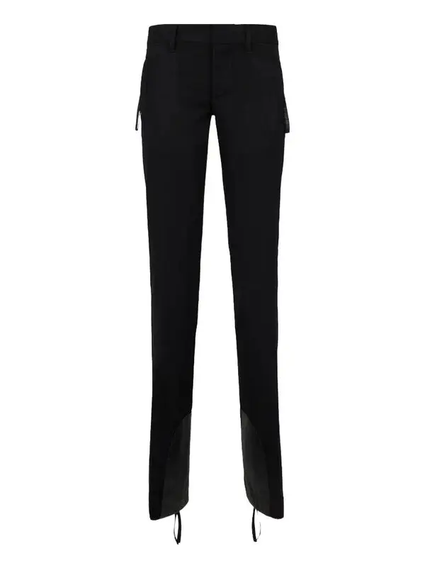 Dsquared2 Snow-tech Panelled Virgin Wool Trousers - Black