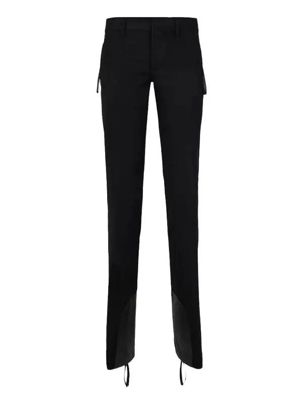 Dsquared2 Snow-tech Panelled Virgin Wool Trousers - Black
