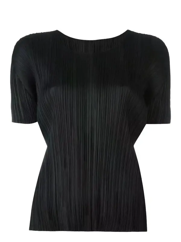 Issey Miyake Ribbed T-shirt - Black
