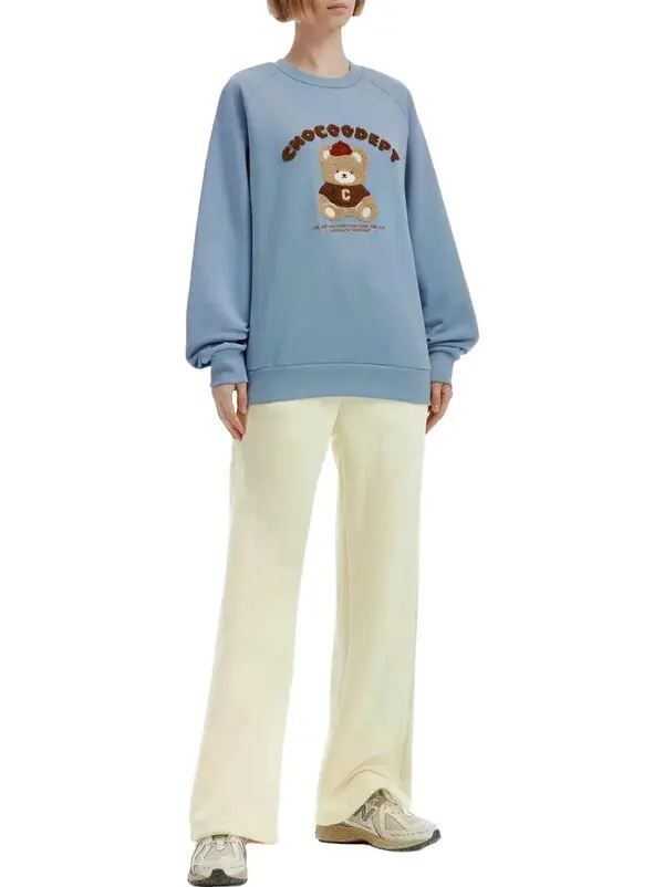 CHOCOOLATE Corduroy Effect Wide-leg Trousers - Neutrals